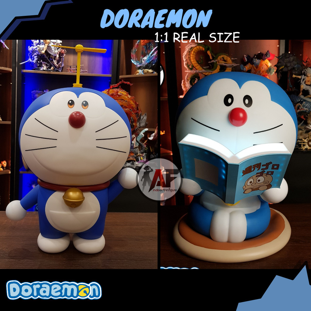 Jual JUMBO! Doraemon Standing & Reading Book 1:1 51cm Real Size Design ...