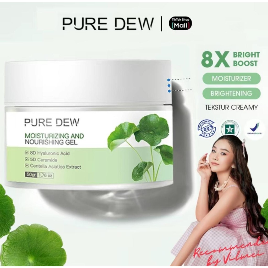Jual Pure Dew HyaluCera Nourishing Moisturizer - pelembab wajah Meningkatkan Skin Barrier dan ...