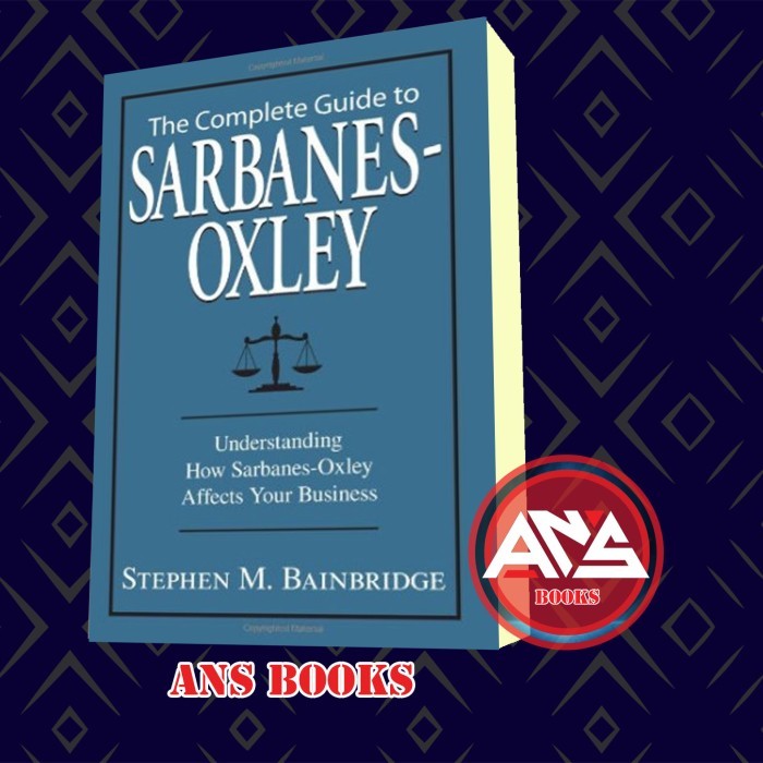 Jual Complete Guide to Sarbanes-Oxley: Understanding How Sarbanes-Oxley ...