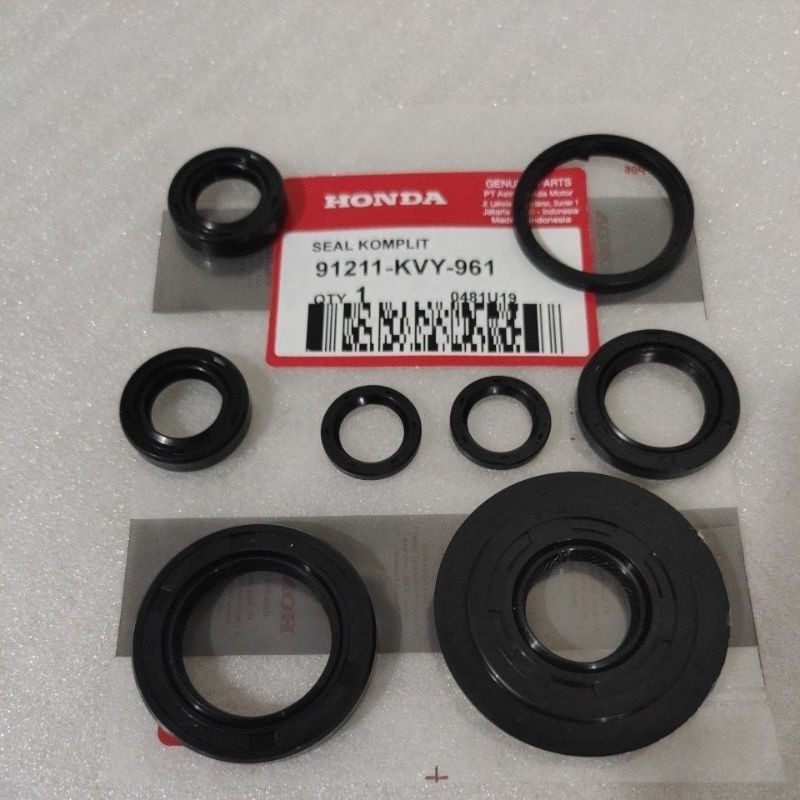 Jual COD Oli Seal Komplit Honda Beat Karbu Vario 110 Karbu Original KVY ASLI-MOTOR MALL | Shopee ...