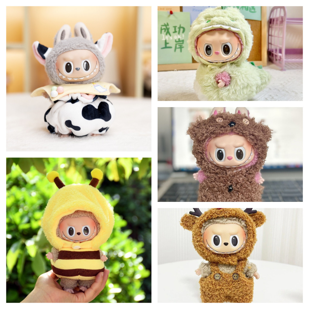 Jual [READY STOCK] Labubu Kostum hewan baju topi boneka popmart ...