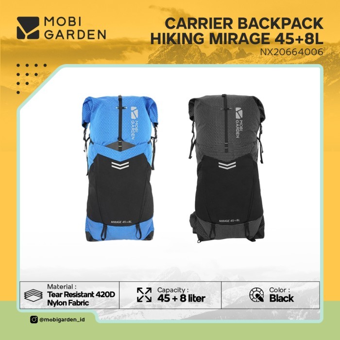 Jual Tas Ransel Mirage Mobi Garden NX20664006 45+8L Backpack Carrier ...