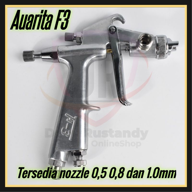 Jual CF66YH88 Spray Gun Auarita F3 Original 3 varian Nozzle 0.5 0.8 dan ...
