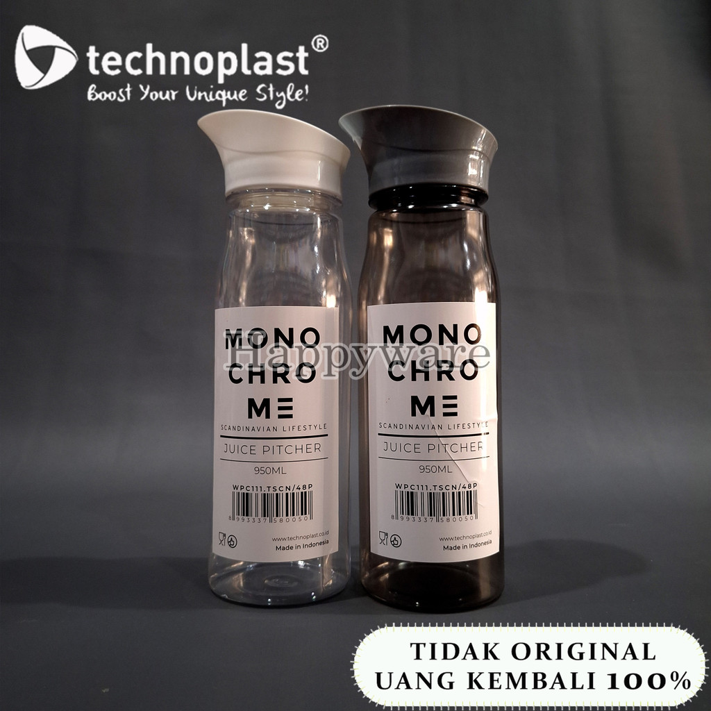 Jual TECHNOPLAST Monochrome Botol Jus Pitcher Botol Air Juice Serbaguna ...