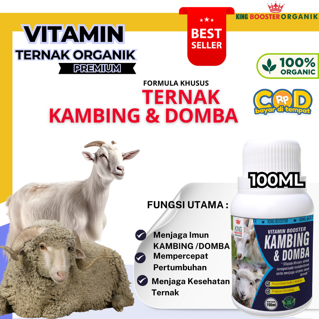 Jual KINGBOOST Vitamin Penggemuk Kambing 100% Vitamin Hewan Ternak Aman ...