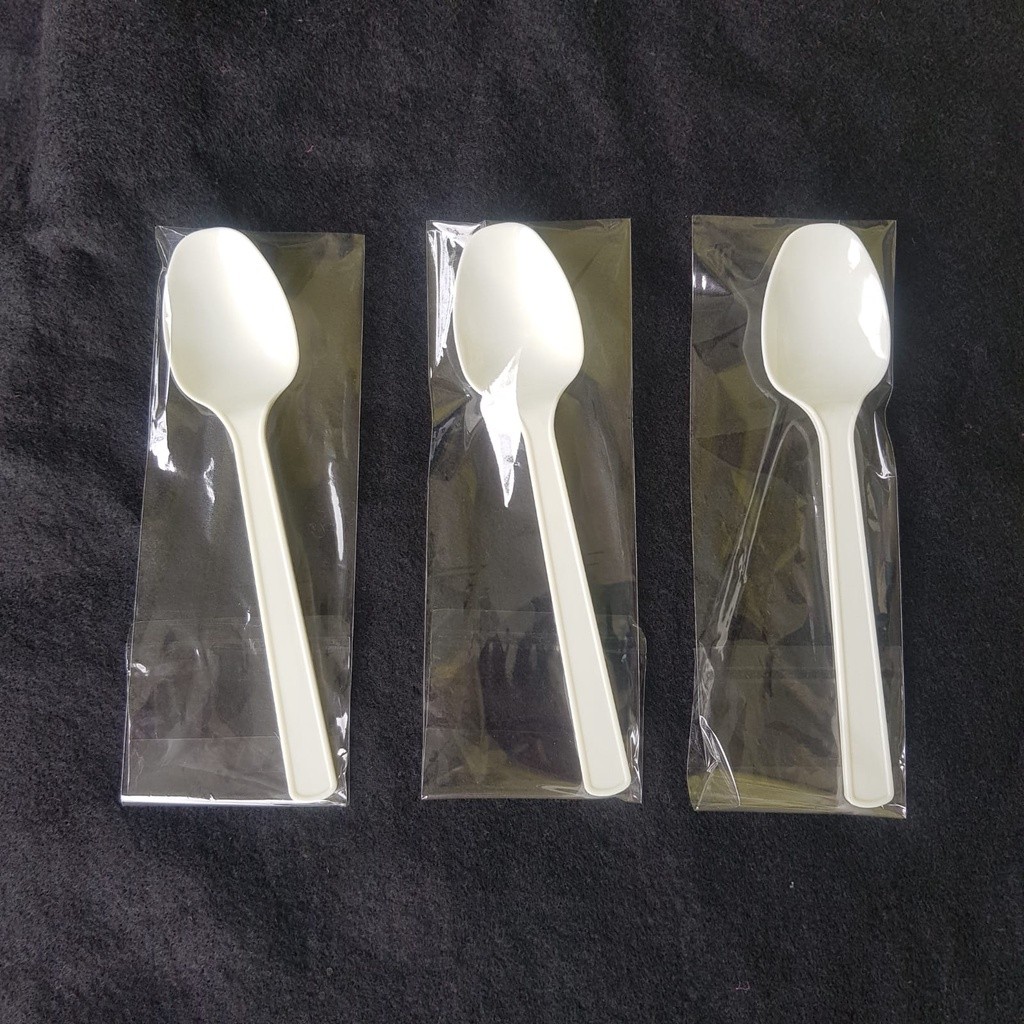Jual Sendok Makan / Sendok Plastik Ivory / Bening Steril Harga Perpack ...