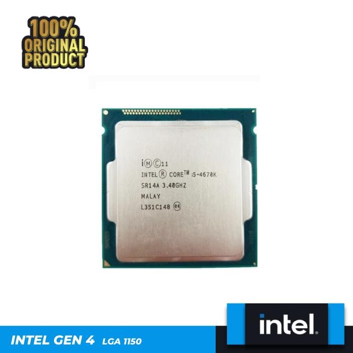 Jual Intel Core i5 4670K | Processor Gen 4 LGA 1150 TRAY | Shopee Indonesia