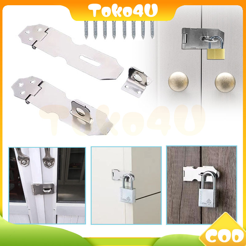 Jual tempat gembok pintu/kait gembok/grendel overpall stainless steel ...