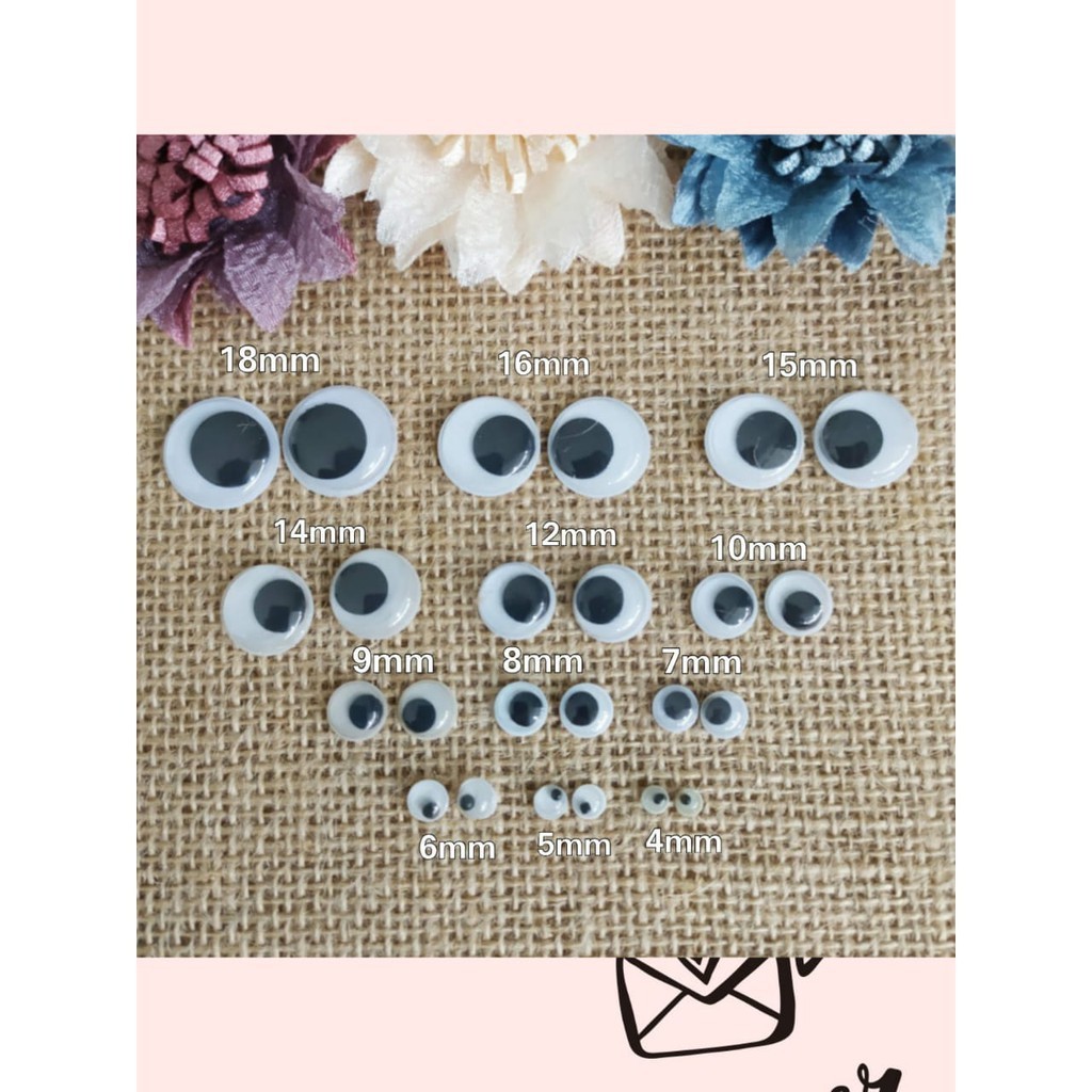 Jual MATA BONEKA | MATA KOCAK | GOOGLY EYES | MATA GOYANG | Shopee ...