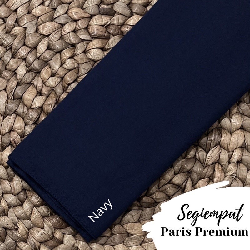 Jual Kerudung Segi 4 Paris Premium Anti Letoy Warna Navy | Shopee Indonesia