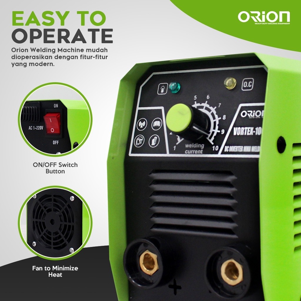 Jual Mesin Las Orion 3.2KVA / Mesin Las Inverter Orion Vortex-100 ...