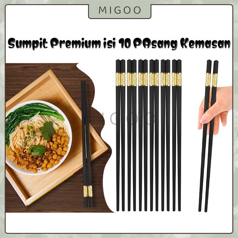 Jual Sumpit Melamin Isi 10 Pasang / Sumpit Mie Melamine / Sumpit Jepang ...