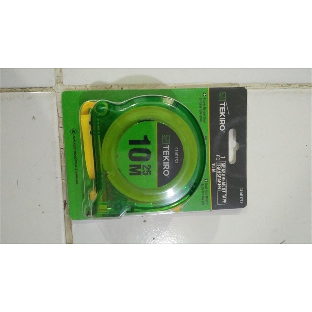 Jual Meteran Transparan 10 Meter 10M Tekiro Measurement Tape | Shopee ...