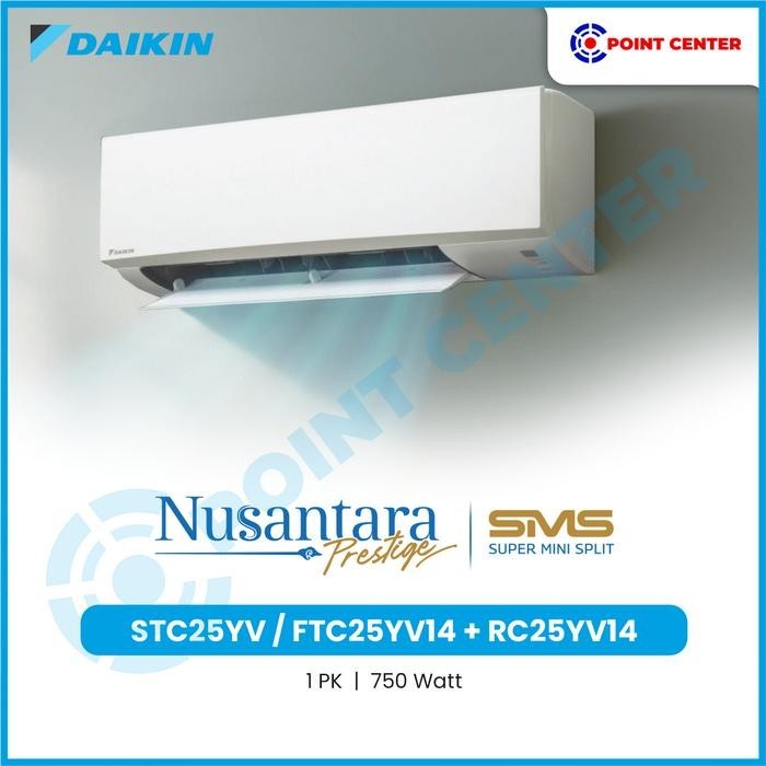 Jual TERHEMAT AC DAIKIN Single Split 1 PK STC25YV/FTC25YV14 | Shopee ...