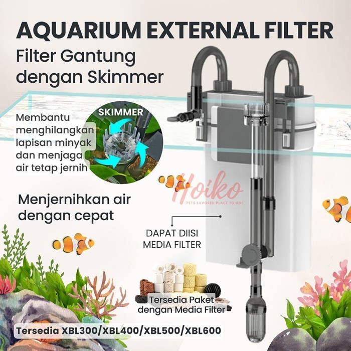 Jual Canister External Aquarium Filter Gantung Hanging Hangon Skimmer ...