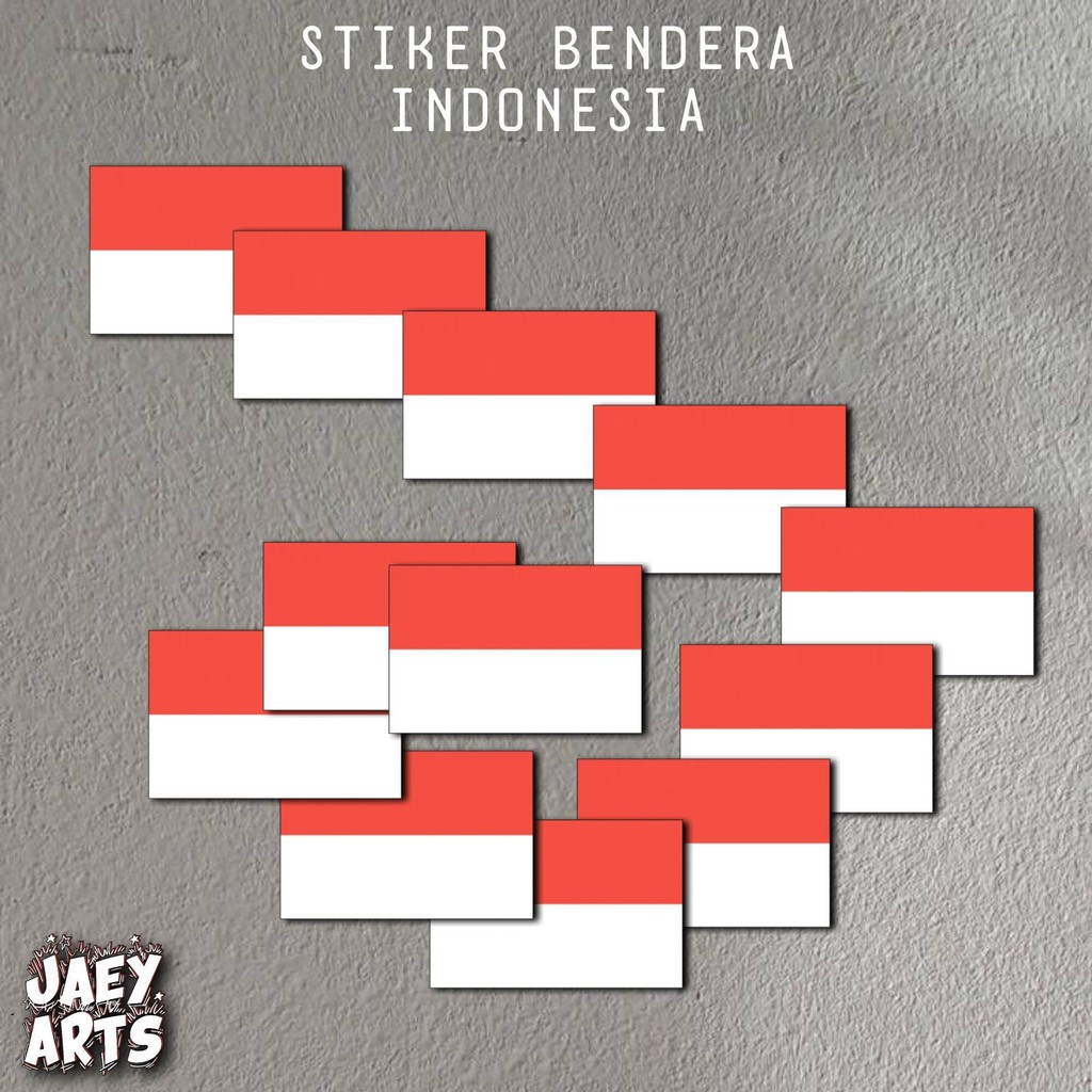 Jual 30 Pcs Stiker Bendera INDONESIA Stiker pipi Bender Indonesia ...