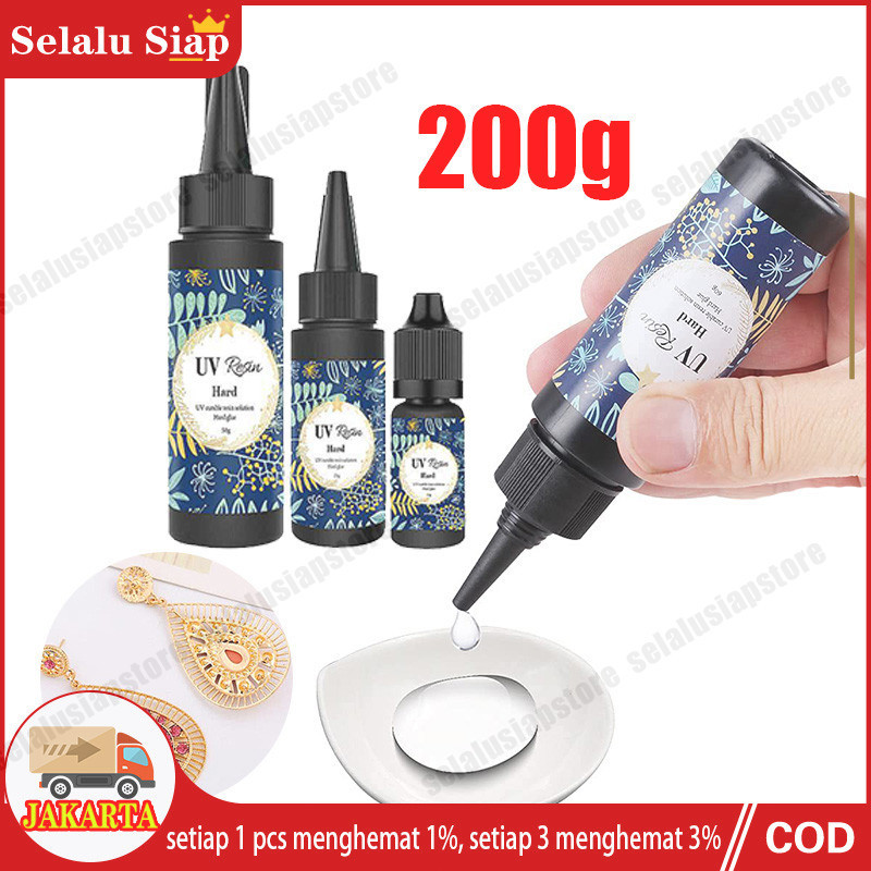 Jual Resin UV Bening/DIY Resin Clear/UV Resin Hard/Resin Ultraviolet ...