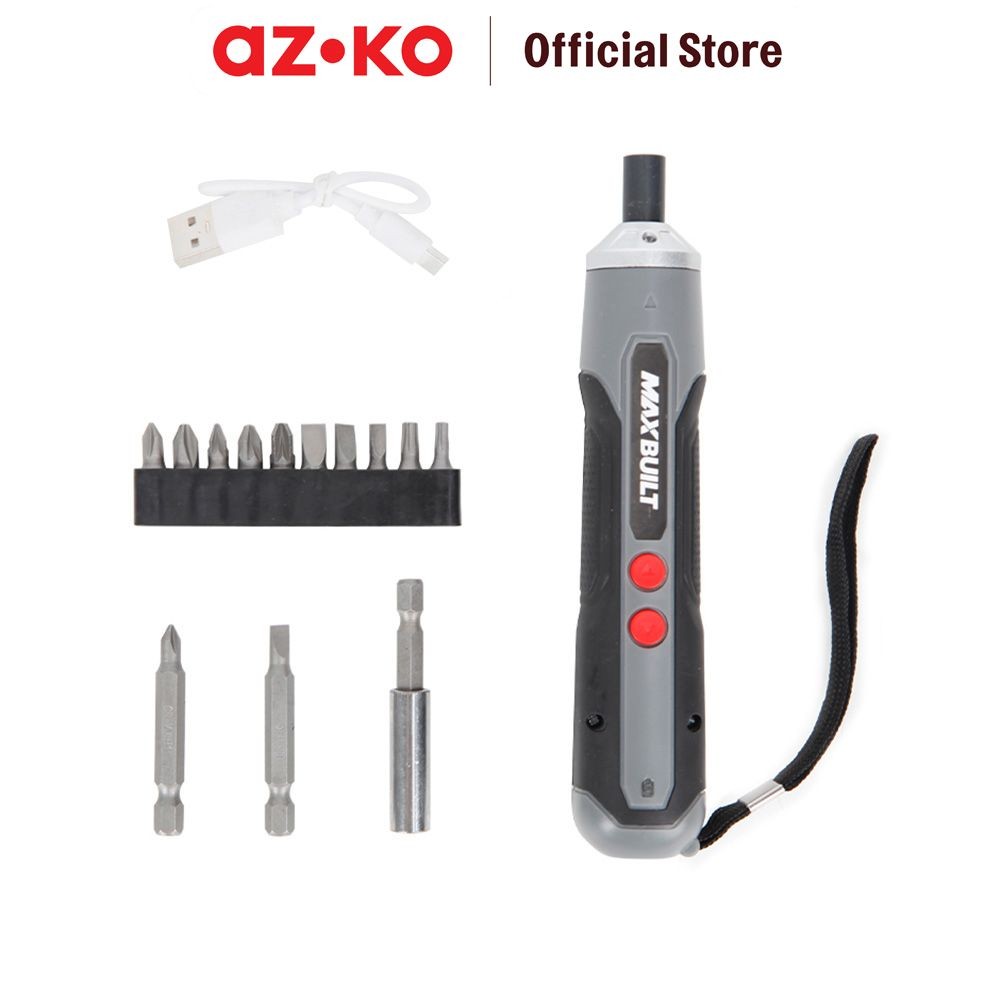 Jual AZKO Maxbuilt Set 15 Pcs Obeng Cordless 3.6v Screwdriver Nirkabel ...