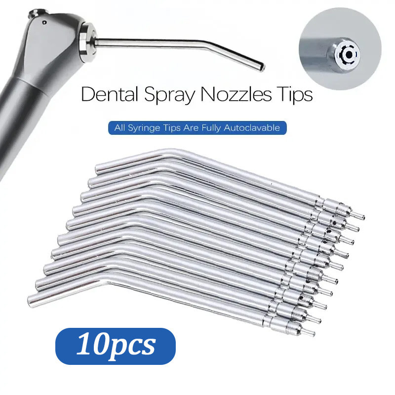 Jual 10PCS Dental 3-Way Syringe Tips Stainless Steel Air/Water Spray ...