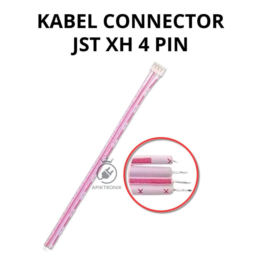Jual Kabel Connector JST XH 3 Pin / 4 Pin Male & Female – Panjang 15cm ...