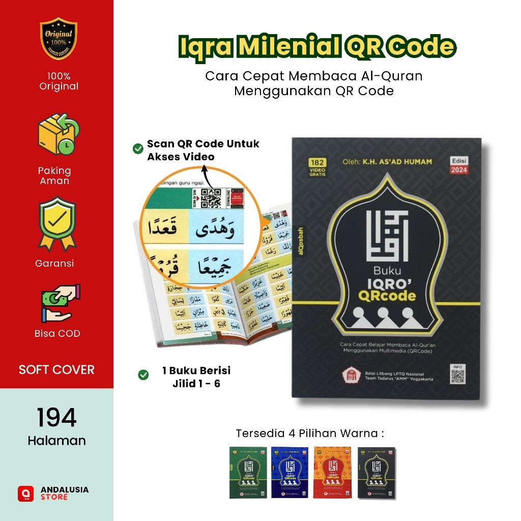 Jual Buku Iqro QR code Edisi Milenial | Shopee Indonesia