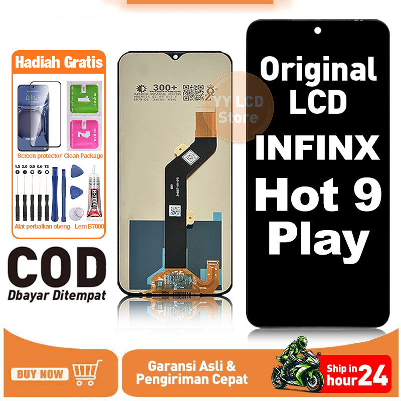 Jual 【ORIGINAL】LCD FOR Infinix HOT 9 PLAY TOUCHSCREEN Fullset Asli ...