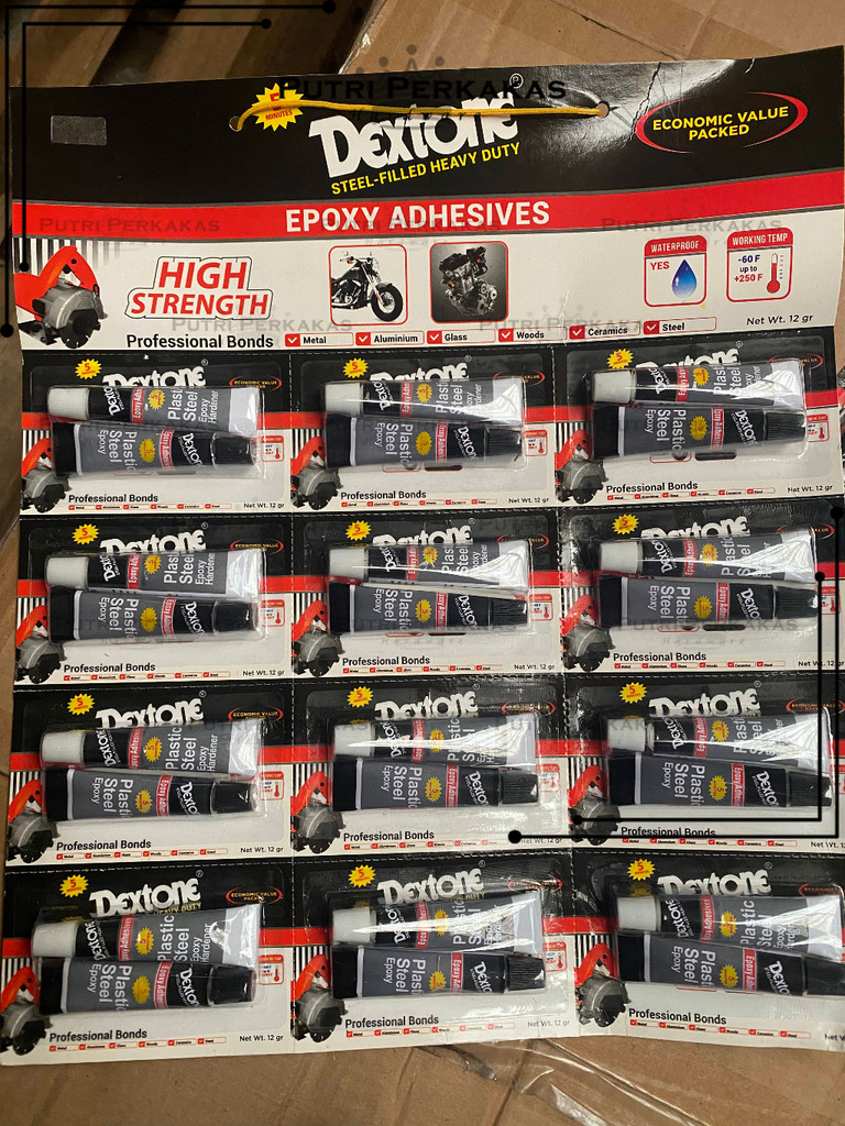 Jual DEXTONE 12 gram ECO PACK Lem Besi 5 Menit Lem Epoxy Besi Kaca Kayu ...