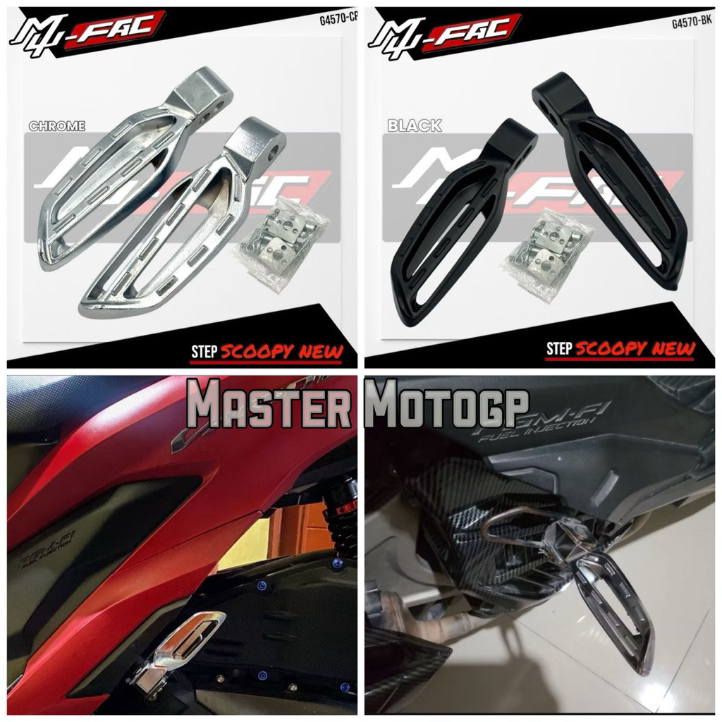 Jual Foot Step SCOOPY NEW K2F G4570 Step belakang STYLO MU FAC mufac ...