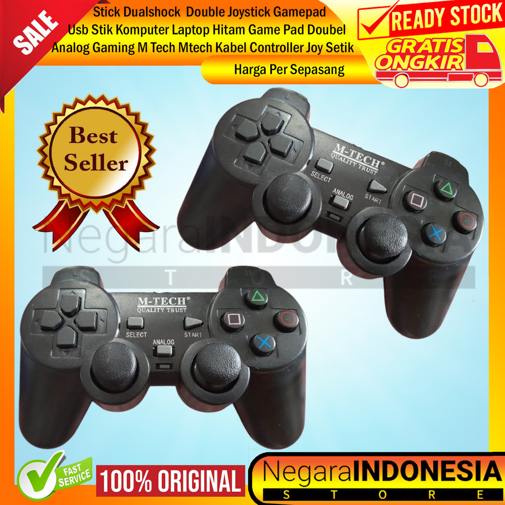 Jual Game Pad Doubel Dobel Doble Analog Double Joystick Gamepad Usb ...