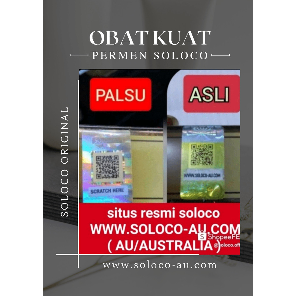 Jual PAKET JOSS SOLOCO ASLI ORIGINAL AU 100% PERMEN SOLOKO OBAT KUAT ...