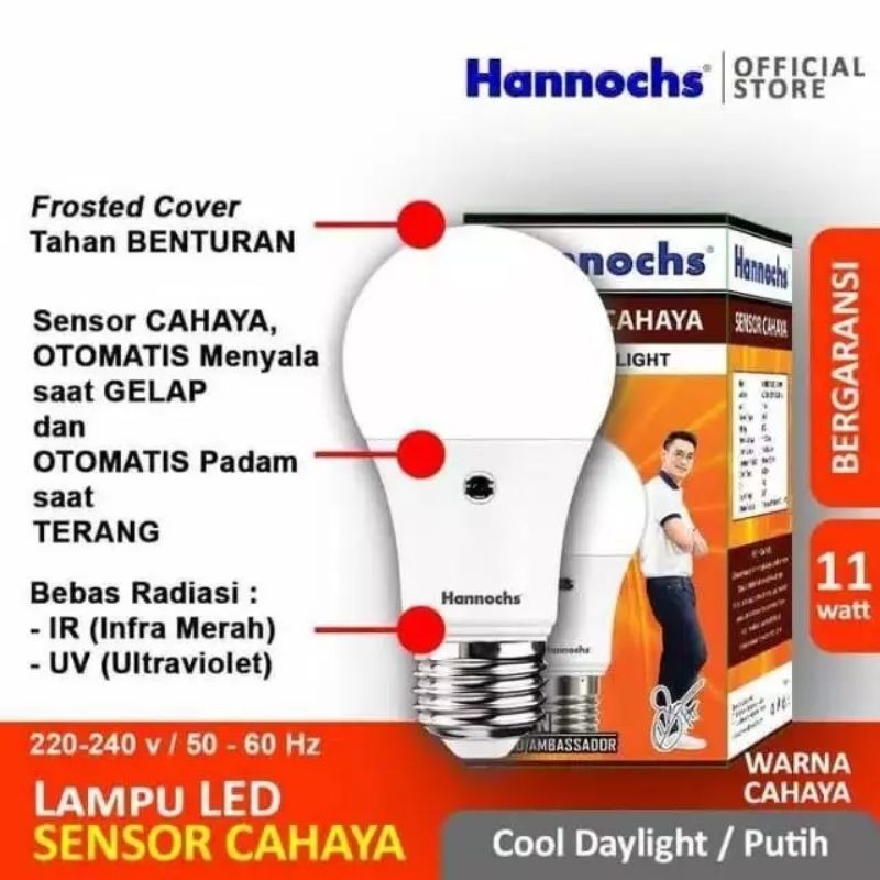 Jual Lampu LED Sensor Cahaya Otomatis Nyala | Shopee Indonesia