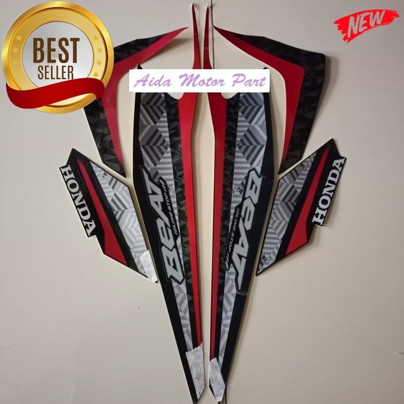 Jual Striping Stiker Polet List honda beat fi 2021 iss deluxe hitam ...