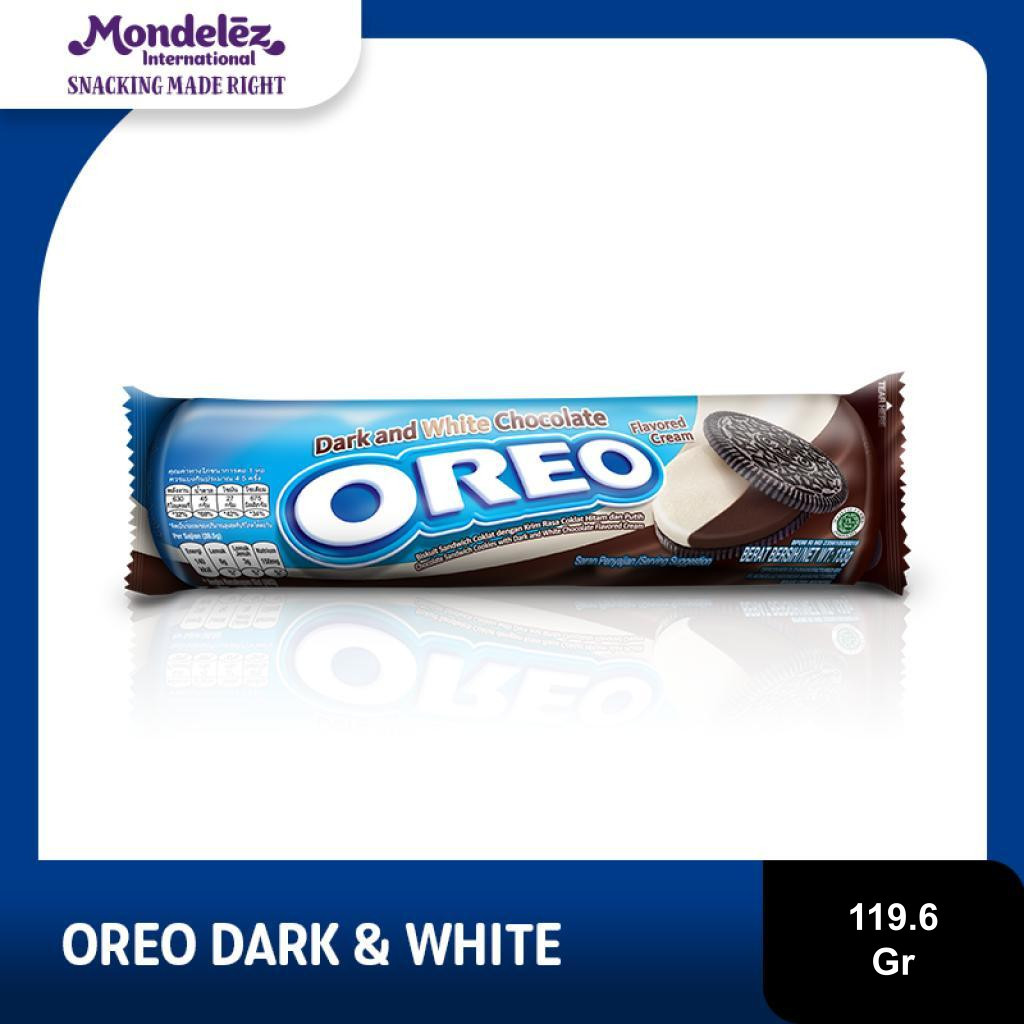 Jual Oreo Biskuit Dark & White Chocolate Regular 119.6g Untuk Jajanan ...