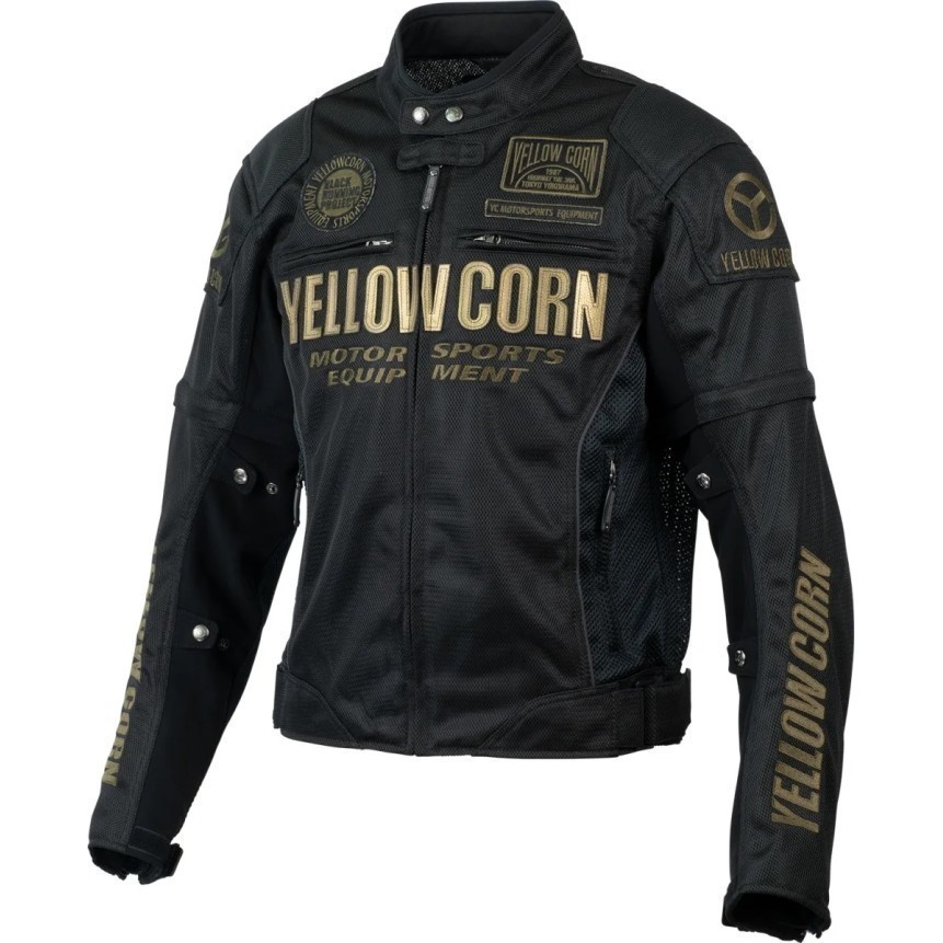 Jual Yellow Corn YB-4102 Mesh Jacket Black Gold | Shopee Indonesia