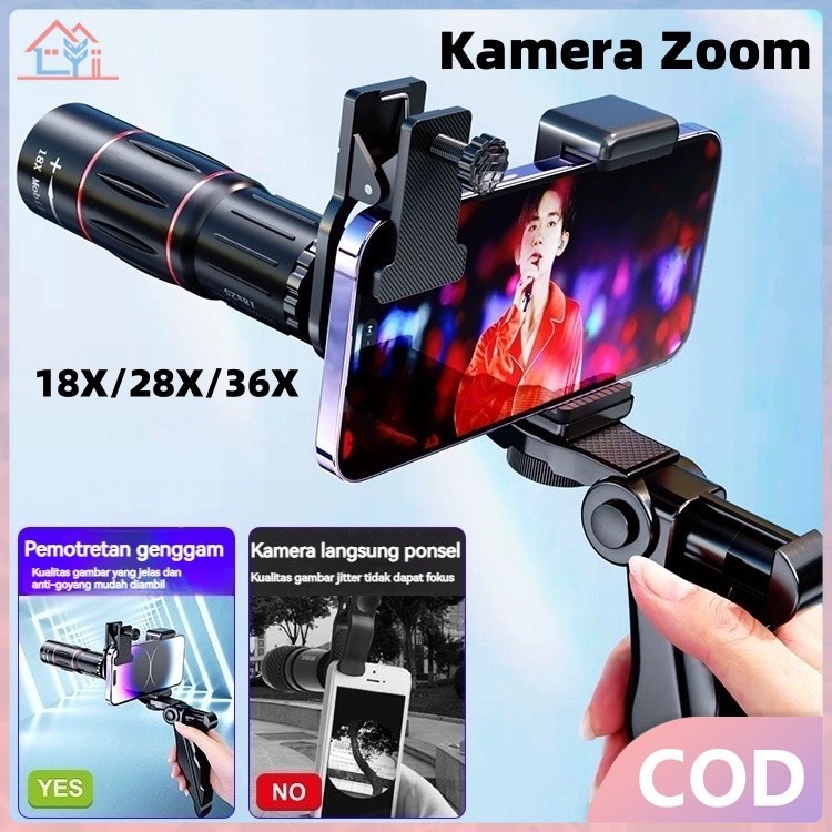 Jual 【COD】Telezoom Lensa Apexel 28X 18X25mm 36X 64X Zoom Teleskop ...