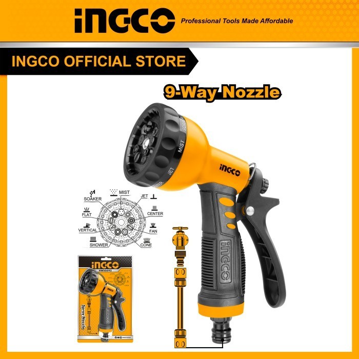 Jual Kepala Semprotan Taman INGCO HWSG032 Sprayer Nozzle Cuci Mobil ...