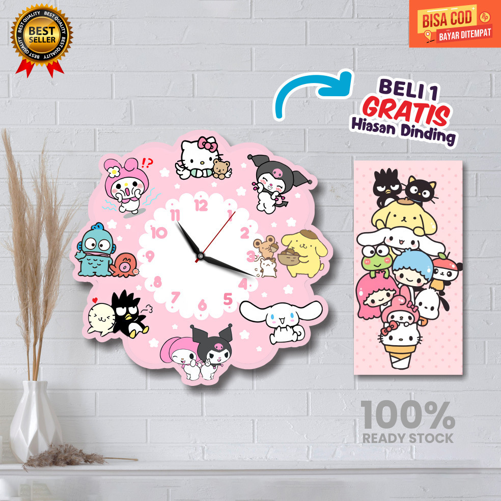 Jual kakaku project jam dinding Beli 1 GRATIS 1 hiasan dinding/jam ...