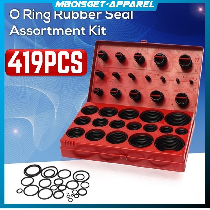 Jual MBOISGET - 419PCS VECONOR Karet Rubber O Ring Universal Seal Tightening 419 PCS - J200 ...