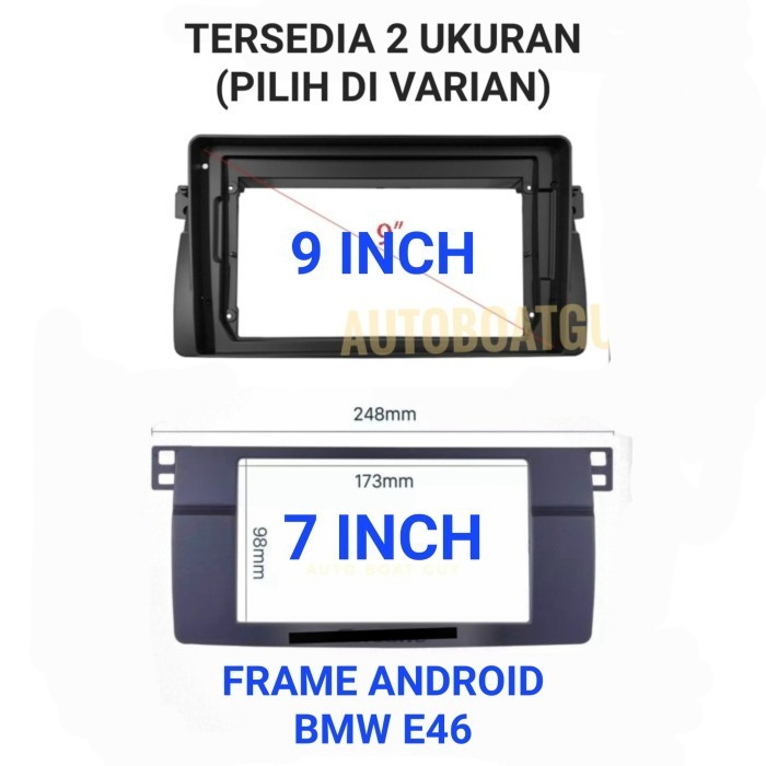 Jual Frame Headunit Double Din BMW e46 e 46 | Shopee Indonesia