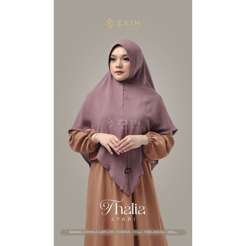 Jual Jilbab Syari Khimar Thalia Picot Crincle Crinkle Airflow Ori Zain ...