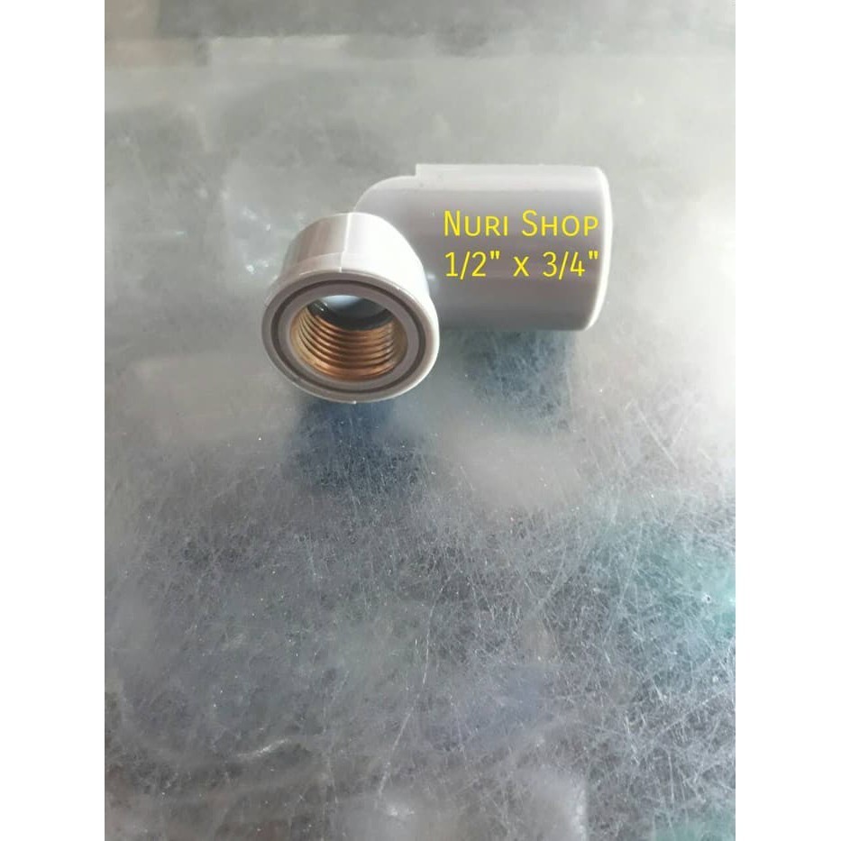 Jual Keni Drat Dalam Kuningan 1/2 x 3/4 inch / KDD Kuningan/ Faucet ...