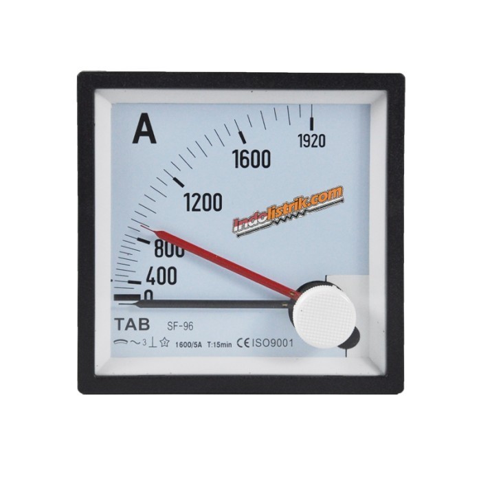 Jual SGA00 Ampere Meter Maximum Demand Analog AC 1600 / 5 A 96 x 96 TAB ...