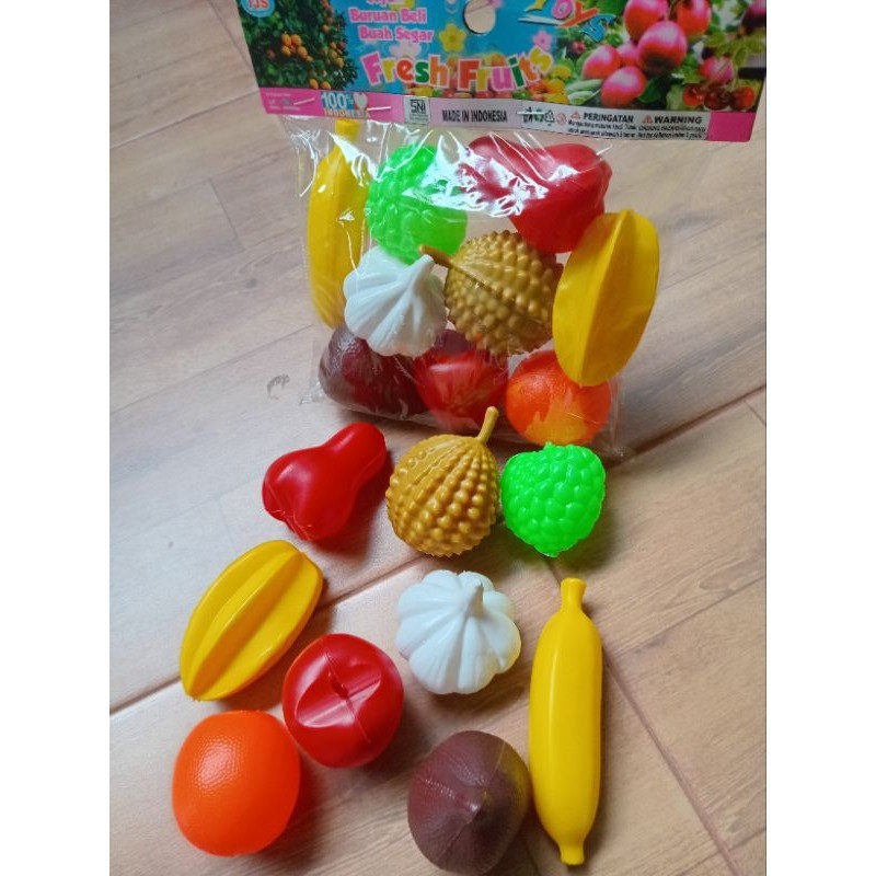 Jual YZ Mainan Anak Edukasi Buah Buahan Fresh Fruit | Shopee Indonesia