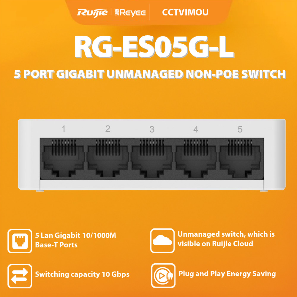 Jual RUIJIE REYEE RG-ES05G-L 5 PORT GIGABIT 10/100/1000 MBPS UNMANAGED ...