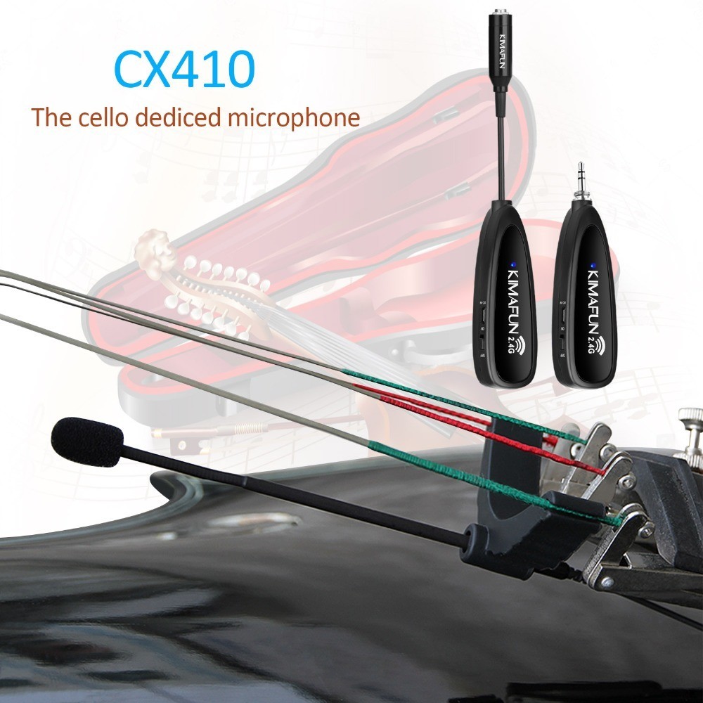 Jual Viola Music Instrument Wireless Cello Microphone Transmitter ...