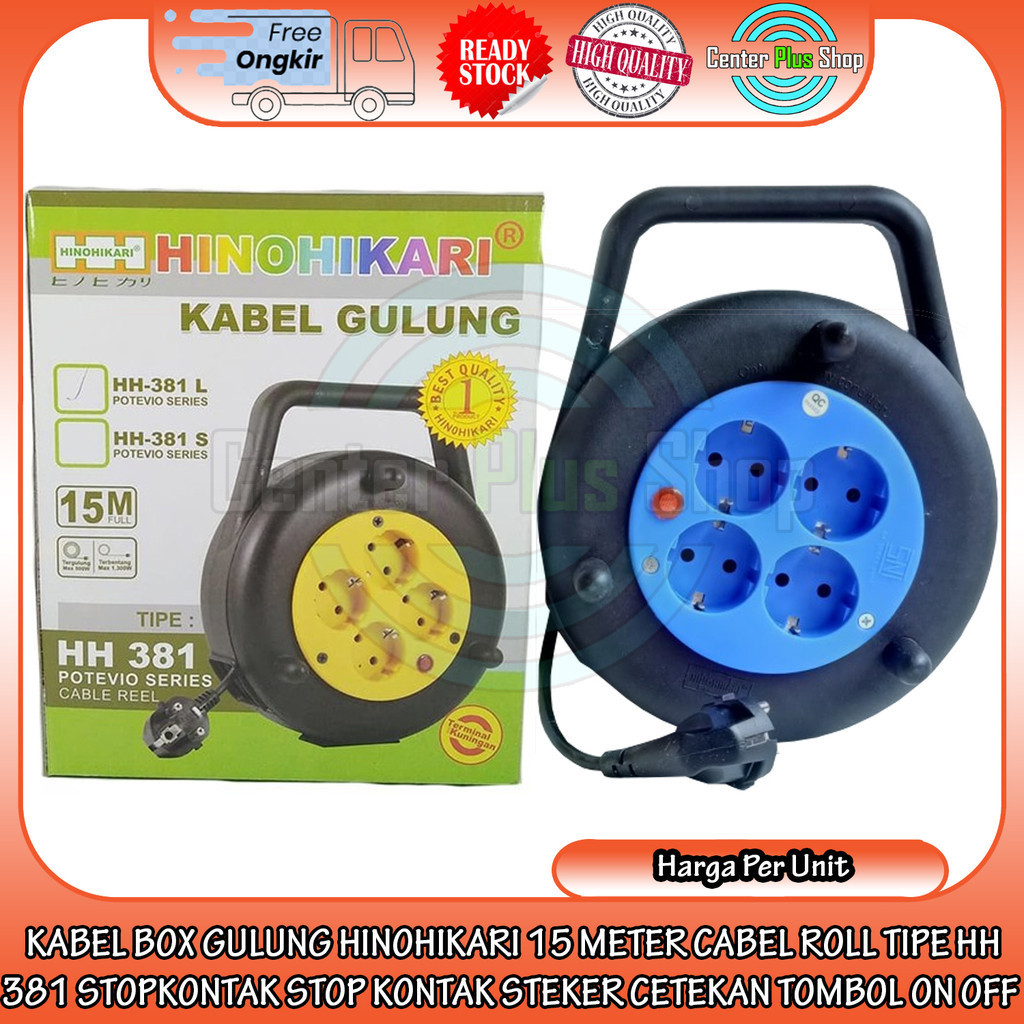 Jual Kabel Box Stop Kontak Gulung Hinohikari 15 Meter Cabel Roll Tipe ...