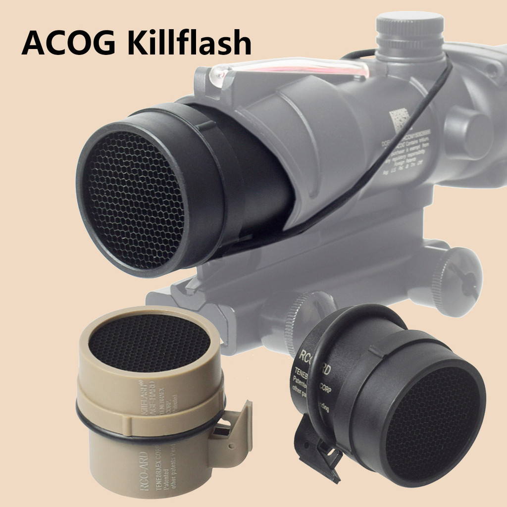 Jual Trijicon ACOG Scope Killflash Metal Mesh Cover Cap Front Lens ...