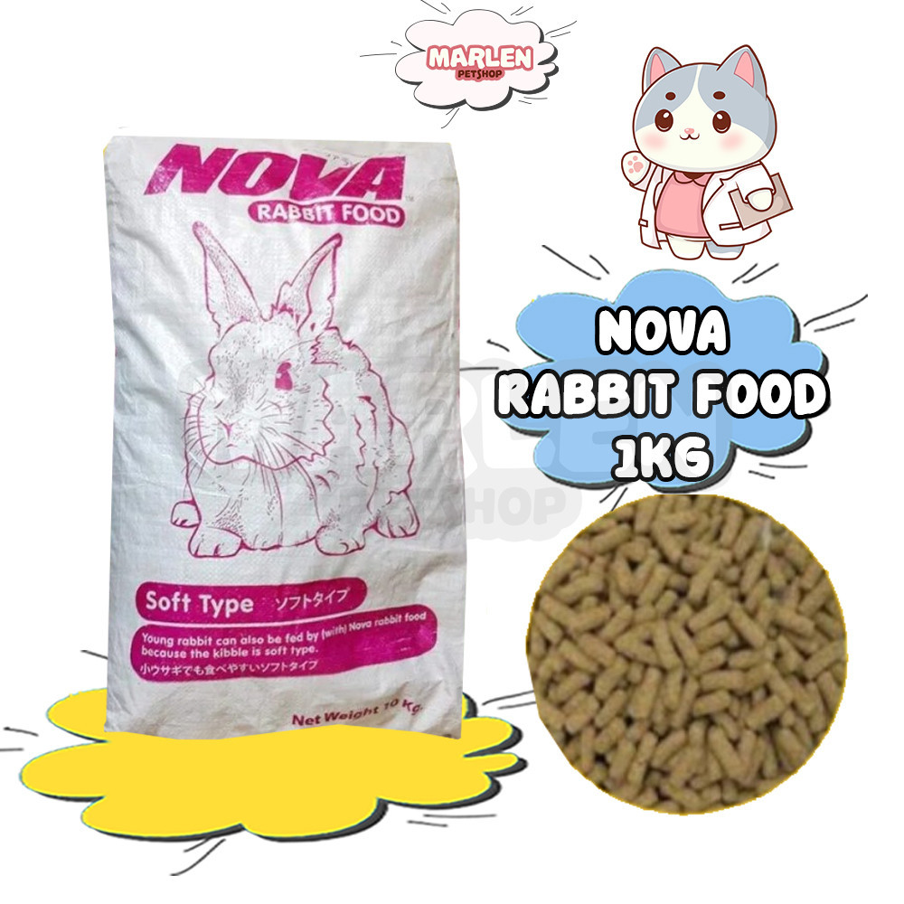 Jual Makanan Kelinci Nova 1kg Nova Rabbit Food Repack 1 kg | Shopee ...