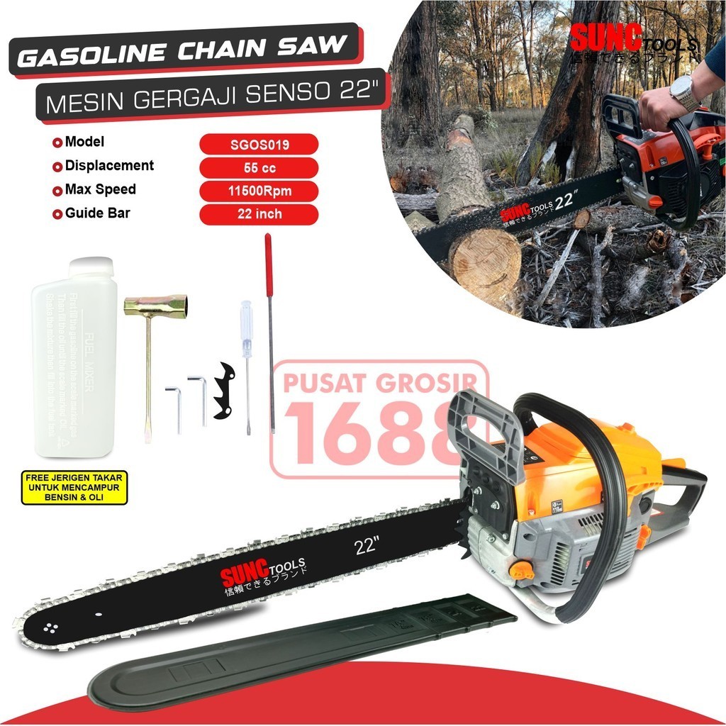 Jual Mesin Gergaji Kayu Senso Sinso 22 inch 22" Gergaji Mesin | Shopee ...