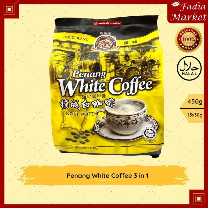Jual Penang White Coffee 3 in 1 (Kopi Putih + Gula + Krimer) 15x30g - TTA | Shopee Indonesia